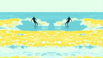 Surf Poster Celeste by ArtAvant | ArtAvant